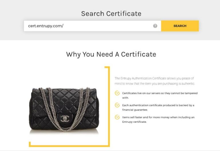 How To Verify An Entrupy Authentication Certificate - Entrupy